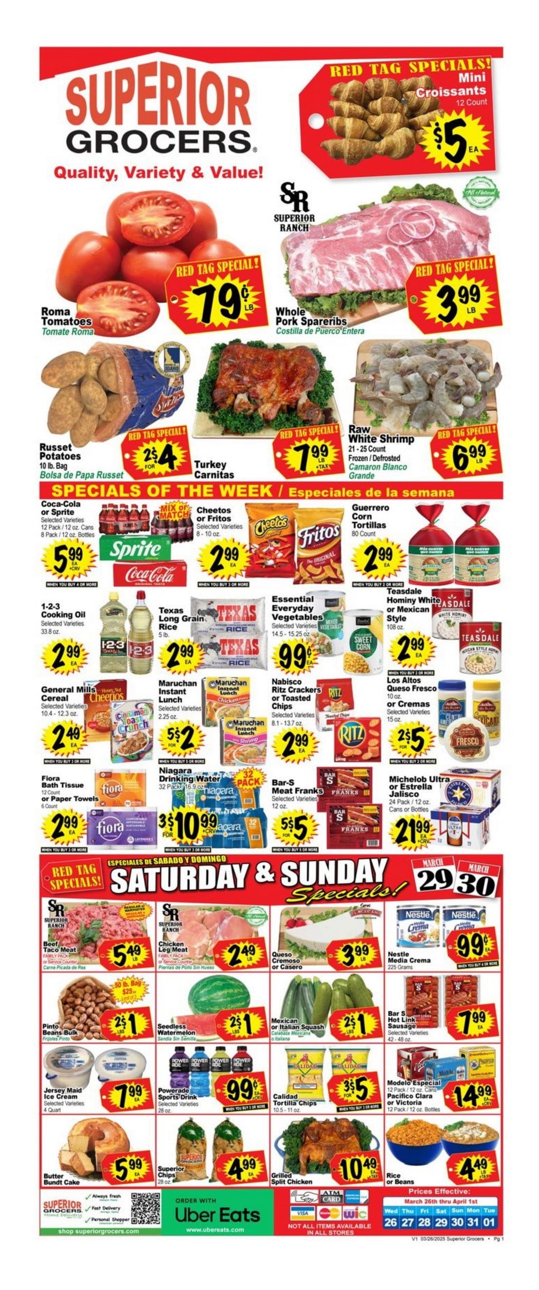 Superior Grocers Weekly Ad Mar 26 – Apr 01, 2025