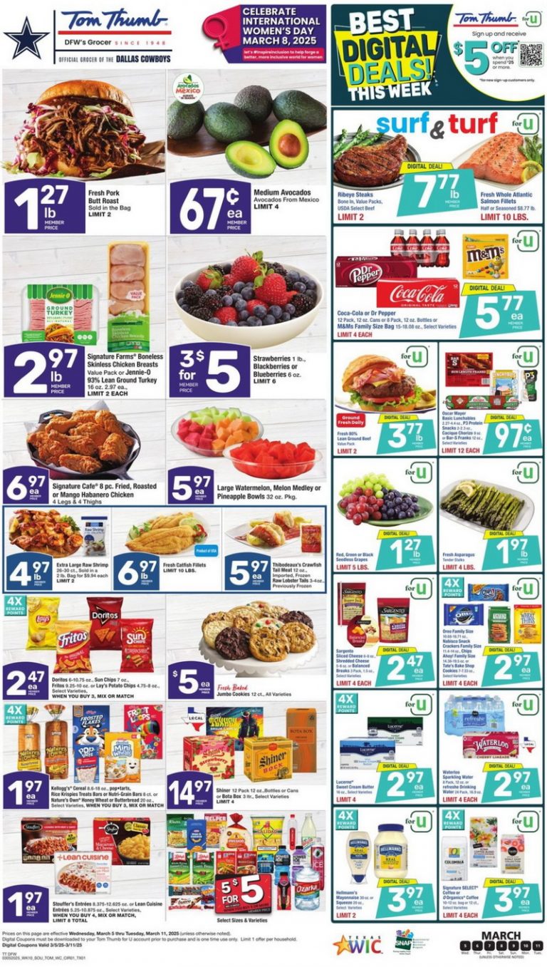Tom Thumb Weekly Ad Mar 05 – Mar 11, 2025