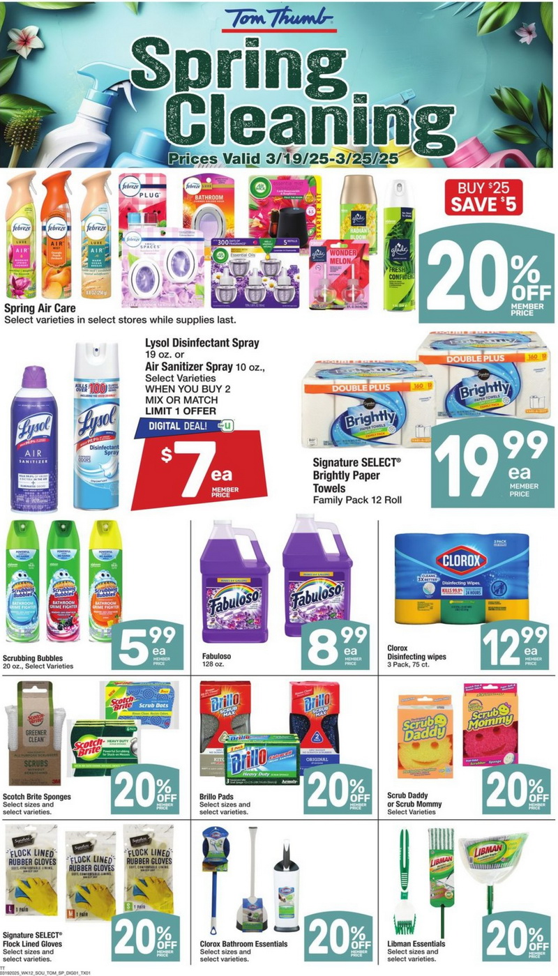 Tom Thumb Weekly Ad Mar 19 – Mar 25, 2025