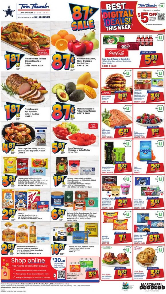 Tom Thumb Weekly Ad Mar 26 – Apr 01, 2025