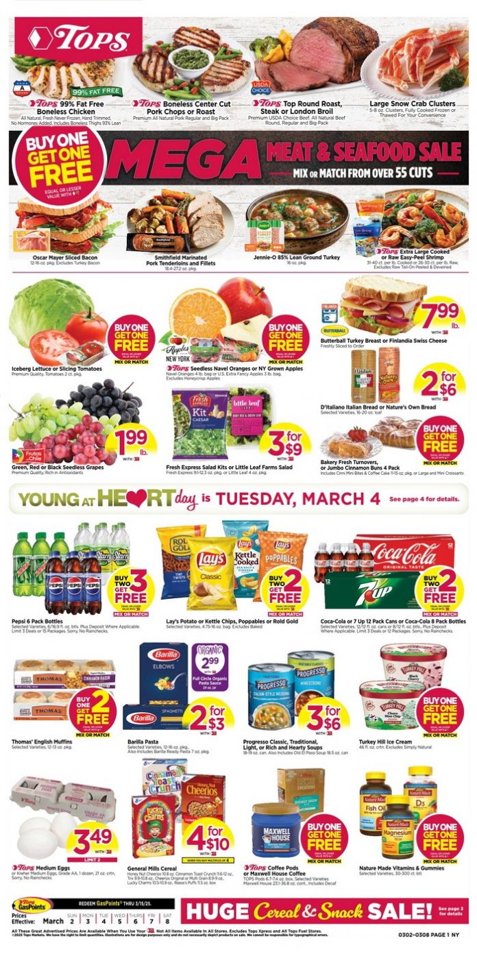 Tops Weekly Ad Mar 02 – Mar 08, 2025