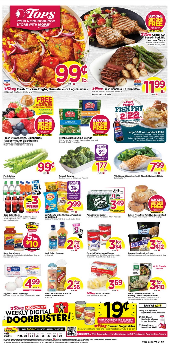 Tops Weekly Ad Mar 23 – Mar 29, 2025
