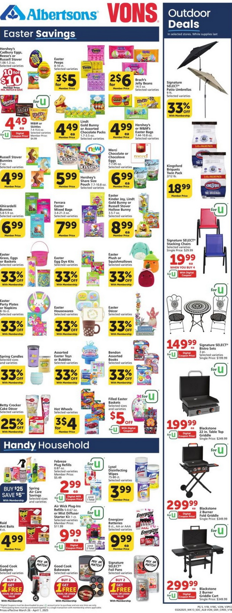 Vons Weekly Ad Mar 26 – Apr 01, 2025