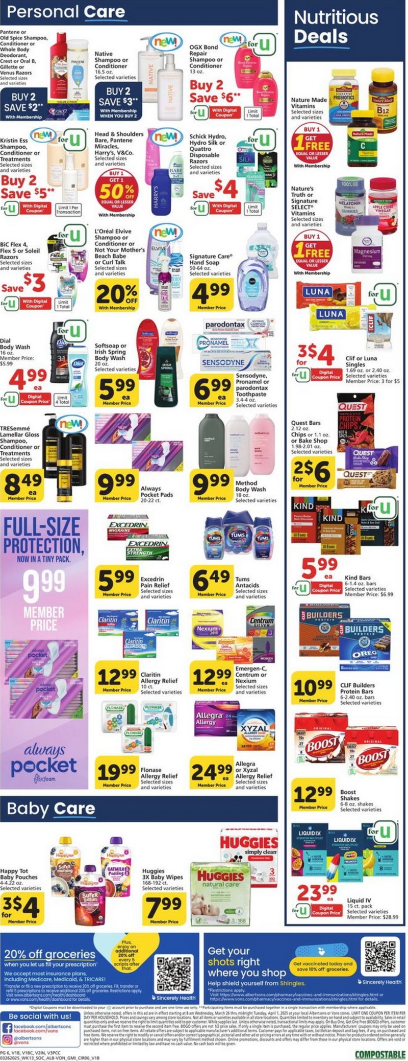 Vons Weekly Ad Mar 26 – Apr 01, 2025