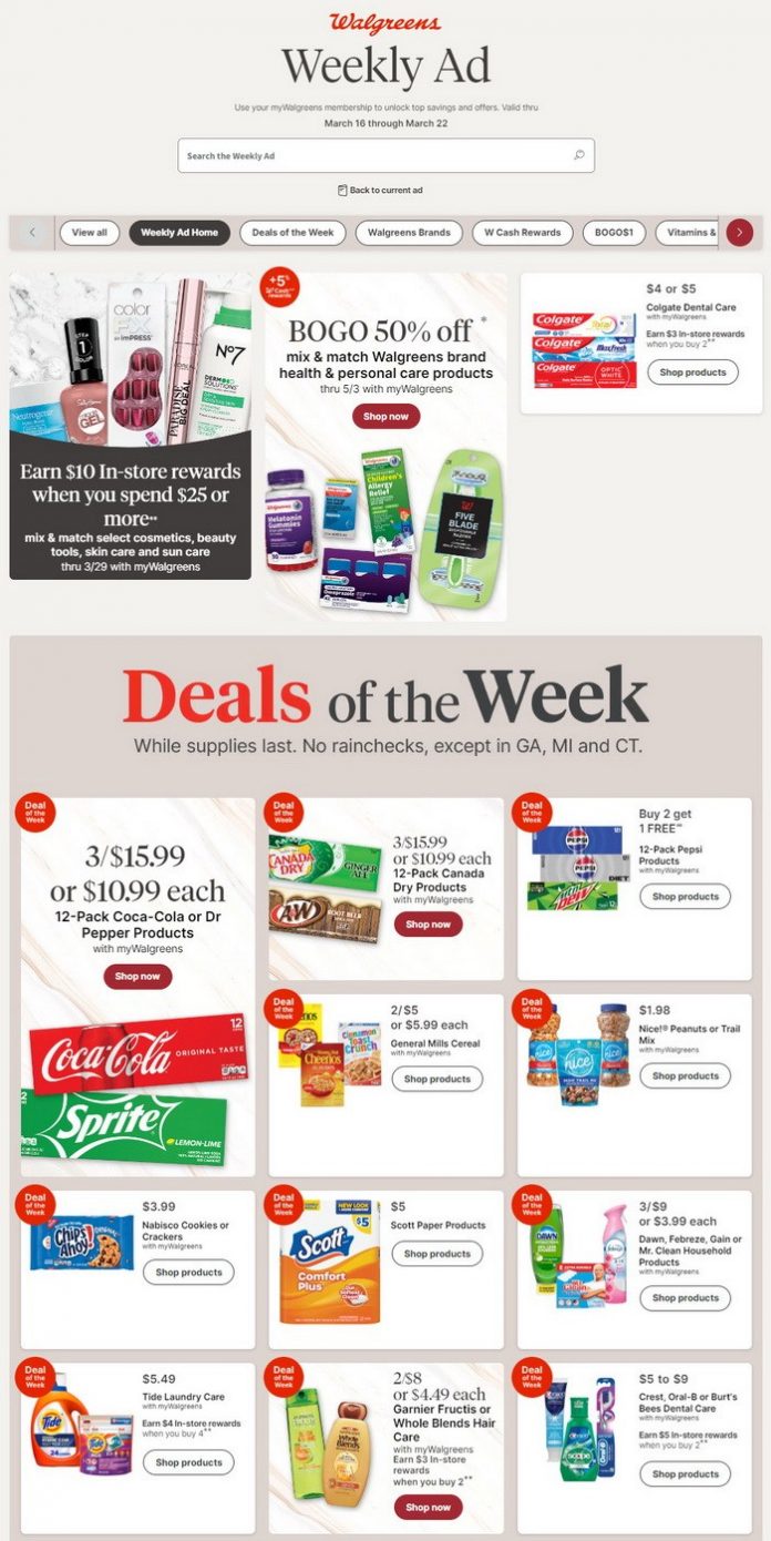 Walgreens Weekly Ad Mar 16 – Mar 22, 2025 (Easter Promotion Included)