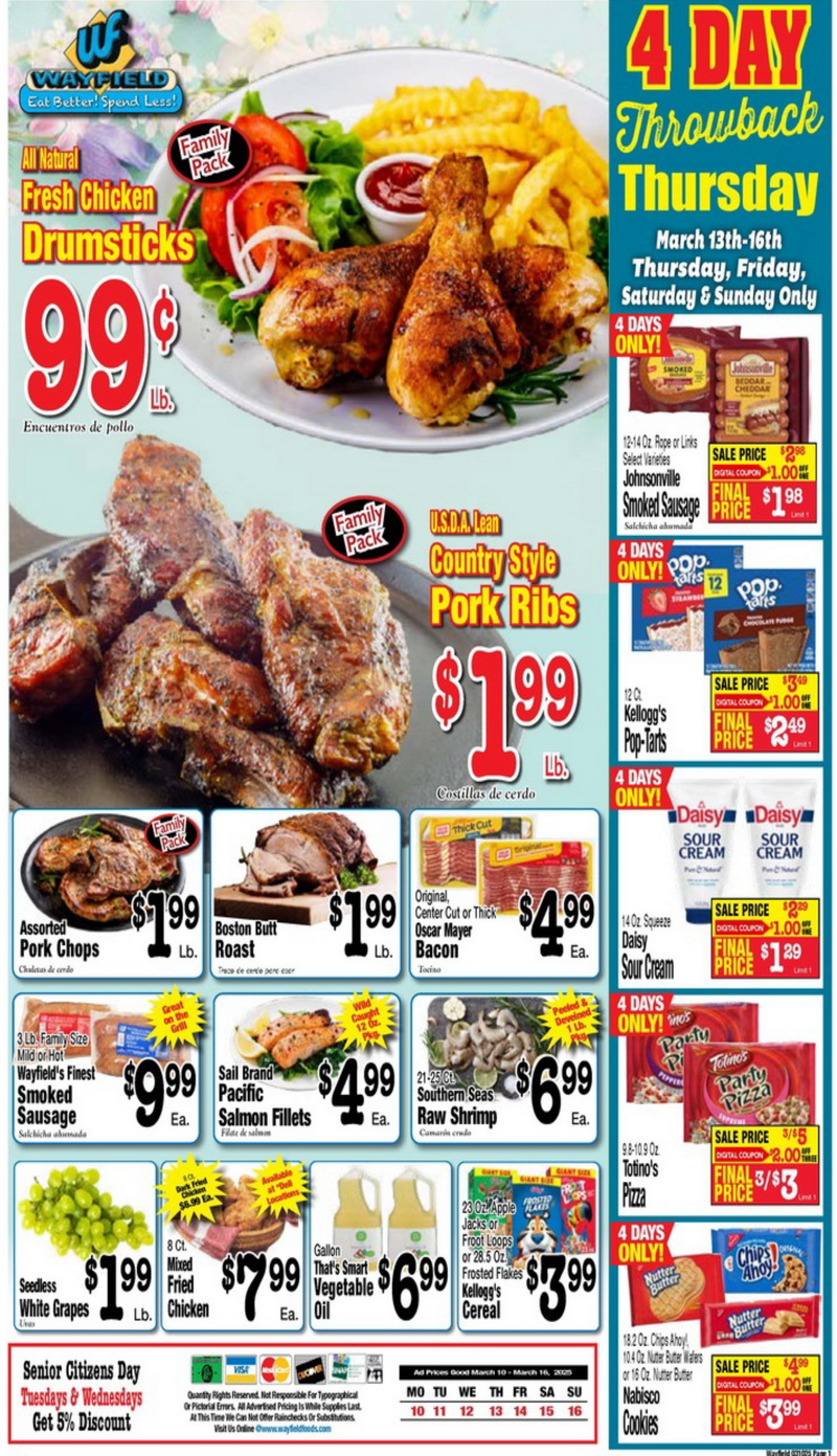 Wayfield Foods Weekly Ad Mar 10 – Mar 16, 2025