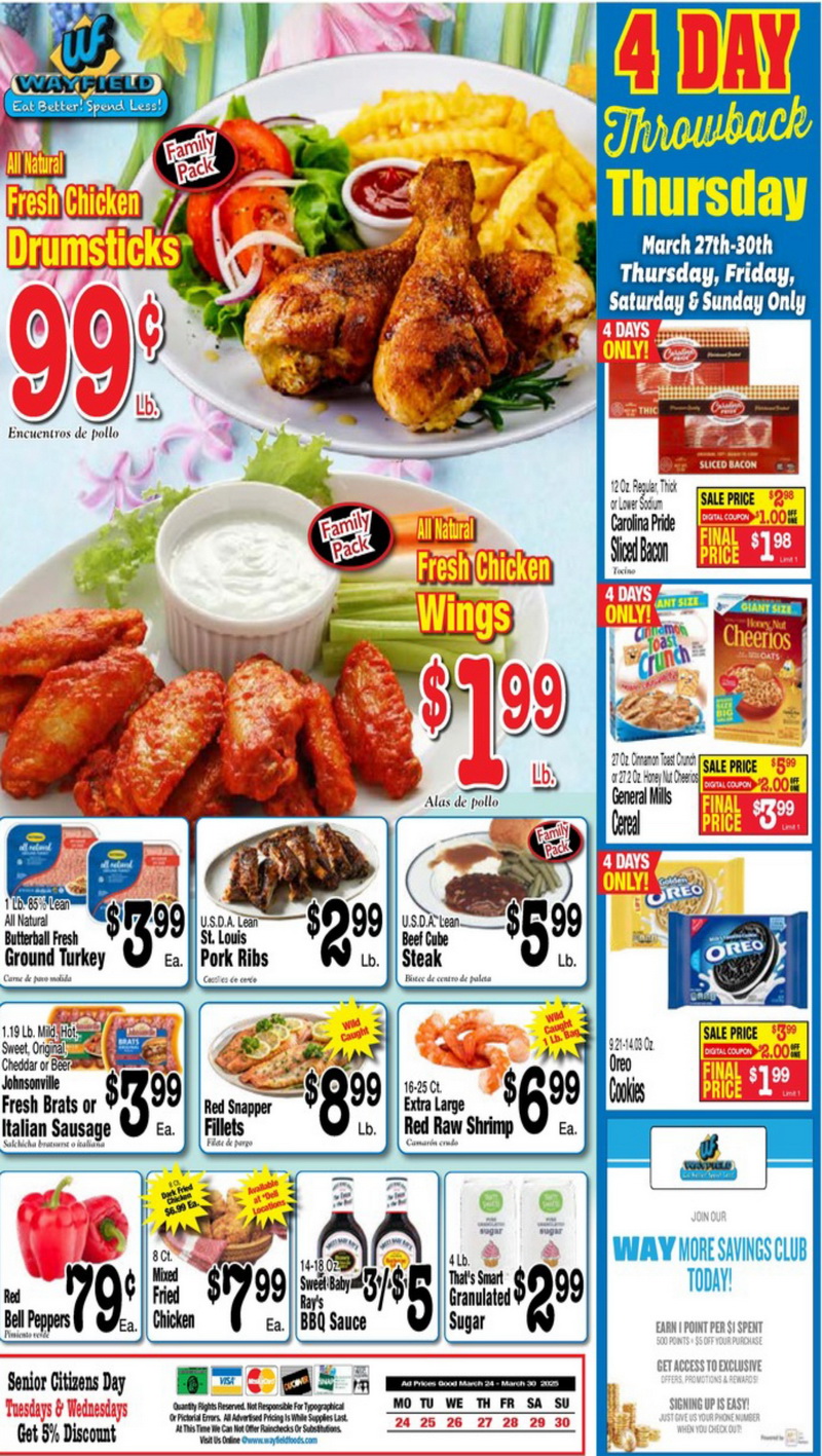 Wayfield Foods Weekly Ad Mar 24 – Mar 30, 2025