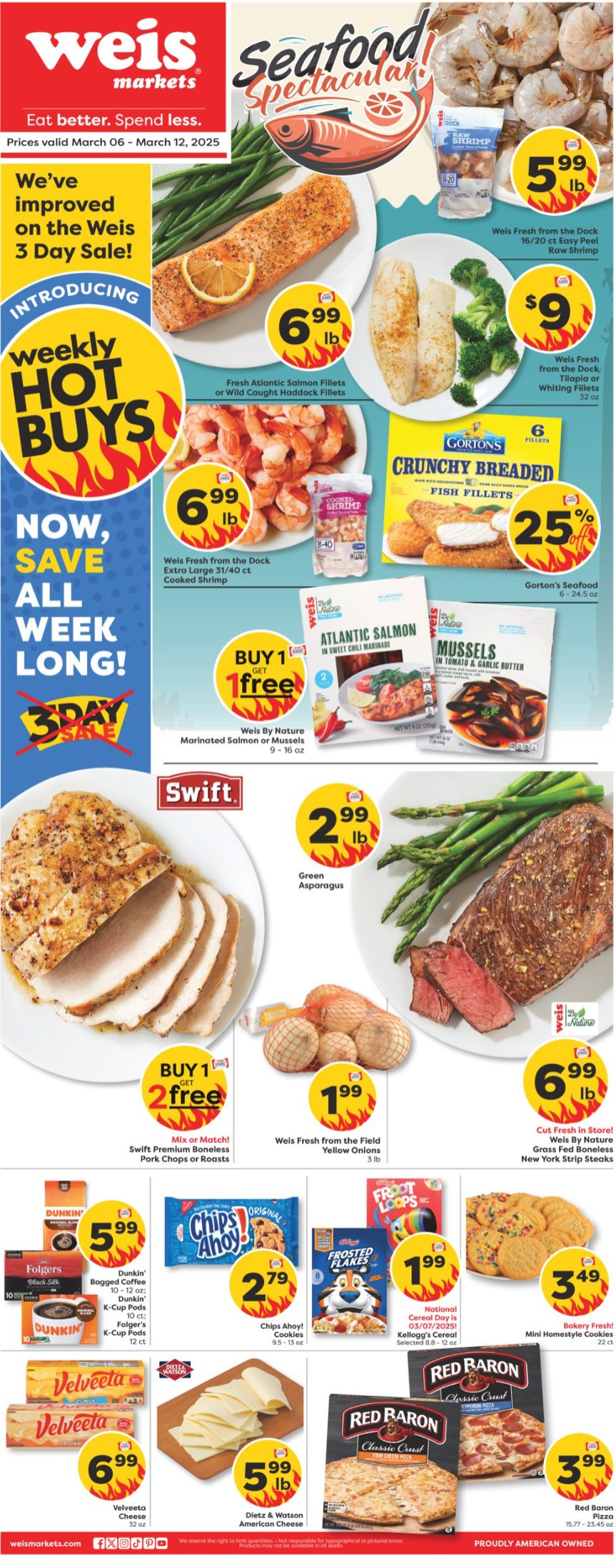 Weis Markets Weekly Ad Mar 06 – Mar 12, 2025 (St. Patrick's Day ...