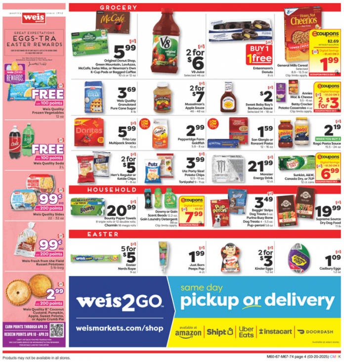 Weis Markets Weekly Ad Mar 20 – Mar 26, 2025