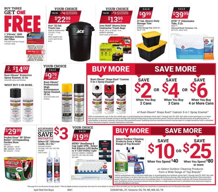 ACE Hardware Monthly Ad Apr 01 – Apr 29, 2025