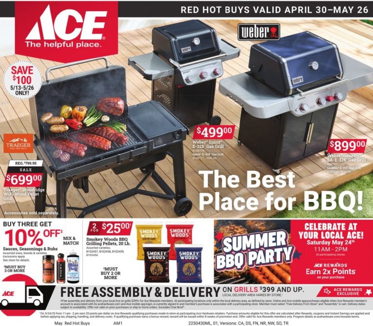ACE Hardware Monthly Ad Apr 30 – May 26, 2025