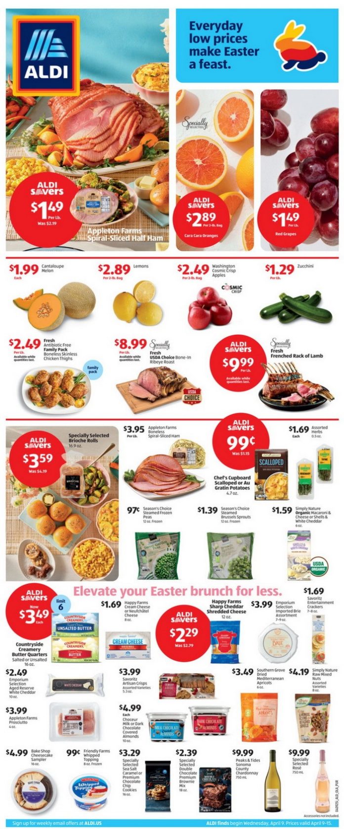 ALDI Weekly Ad Apr 09 – Apr 15, 2025 (Easter Promotion Included)