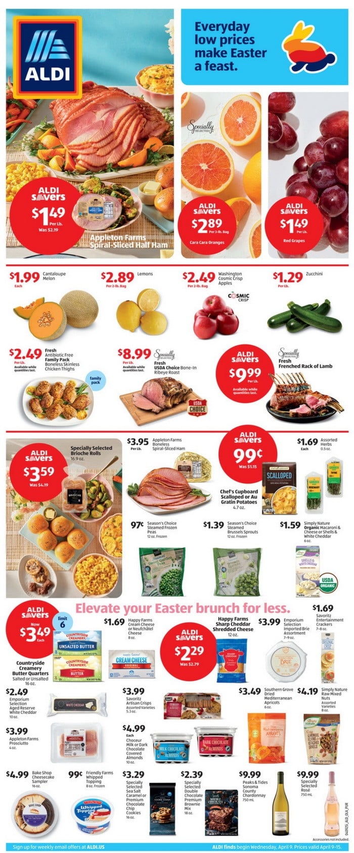 ALDI Weekly Ad Apr 09 – Apr 15, 2025 (Easter Promotion Included)