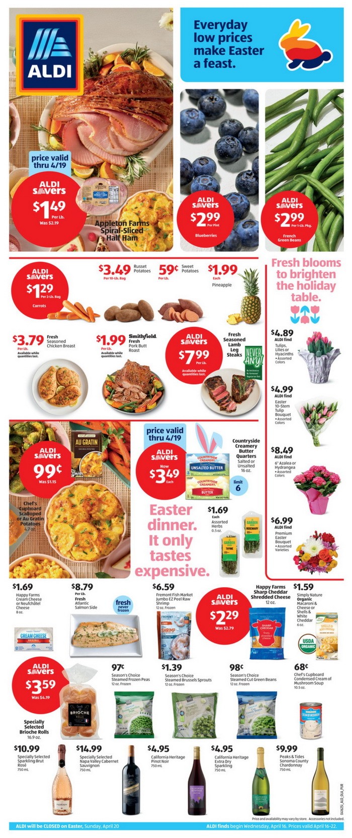 ALDI Weekly Ad Apr 16 – Apr 22, 2025 (Easter Promotion Included)