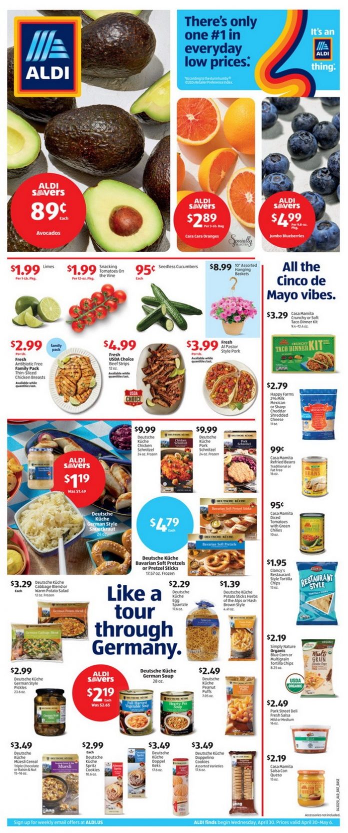 ALDI Weekly Ad Apr 30 – May 06, 2025 (Mother's Day Promotion Included)