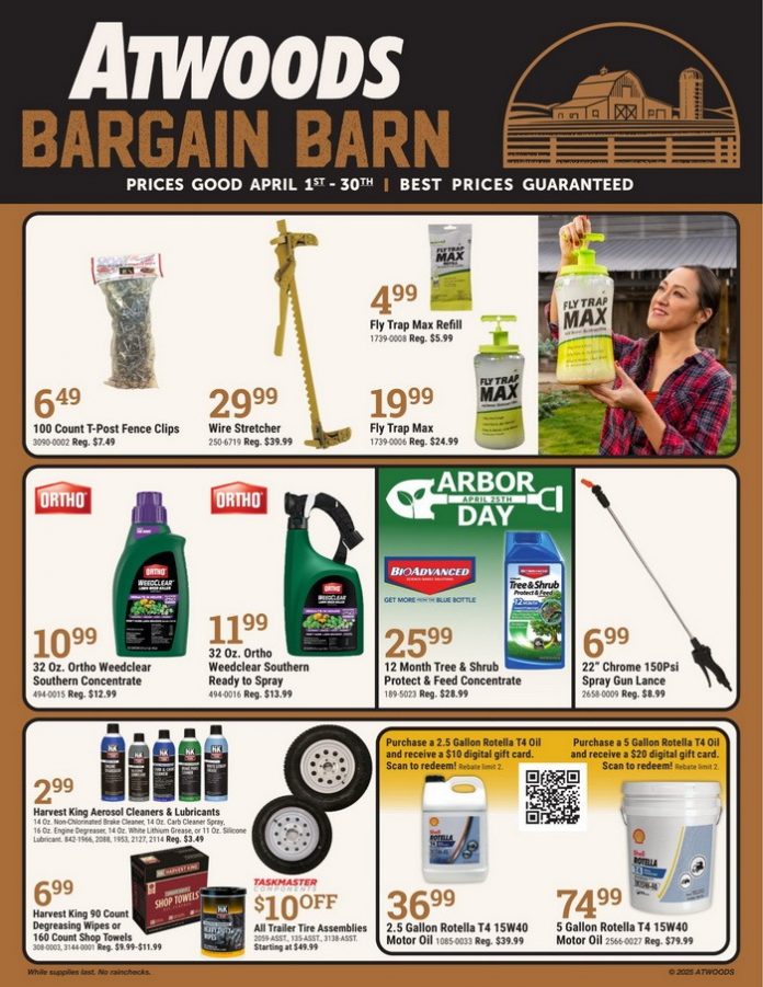 Atwoods Monthly Ad Apr 01 – Apr 30, 2025