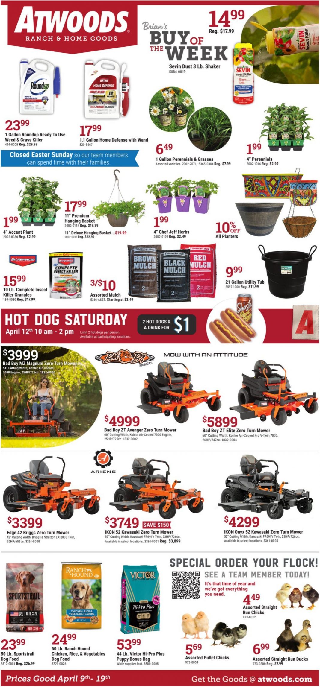 Atwoods Weekly Ad Apr 09 – Apr 19, 2025