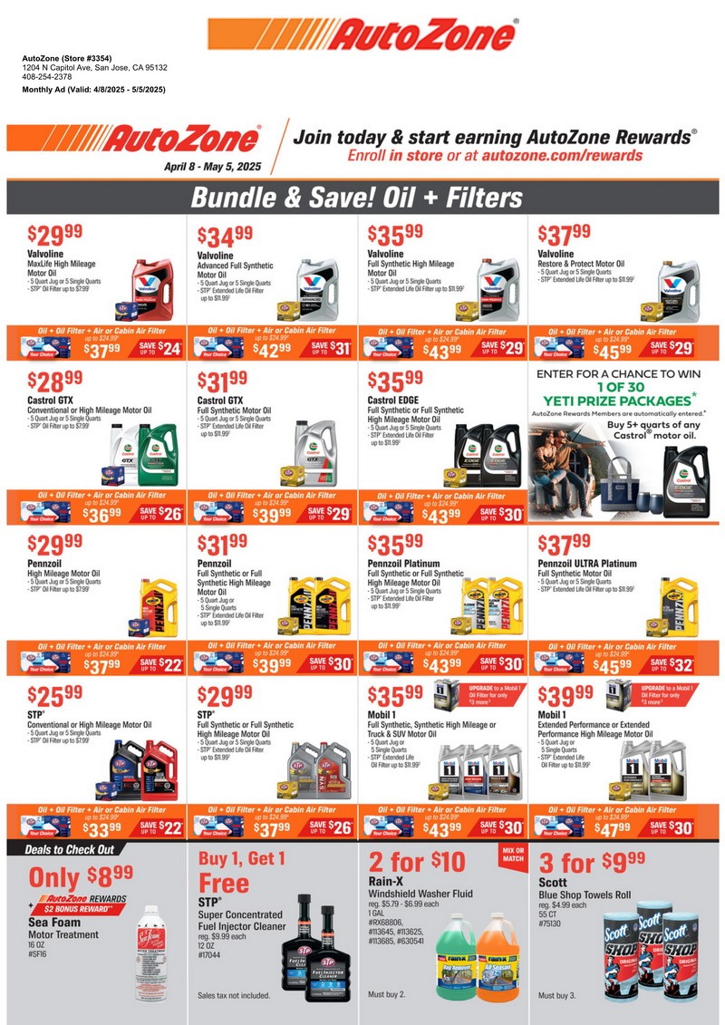 AutoZone Monthly Ad Apr 08 – May 05, 2025