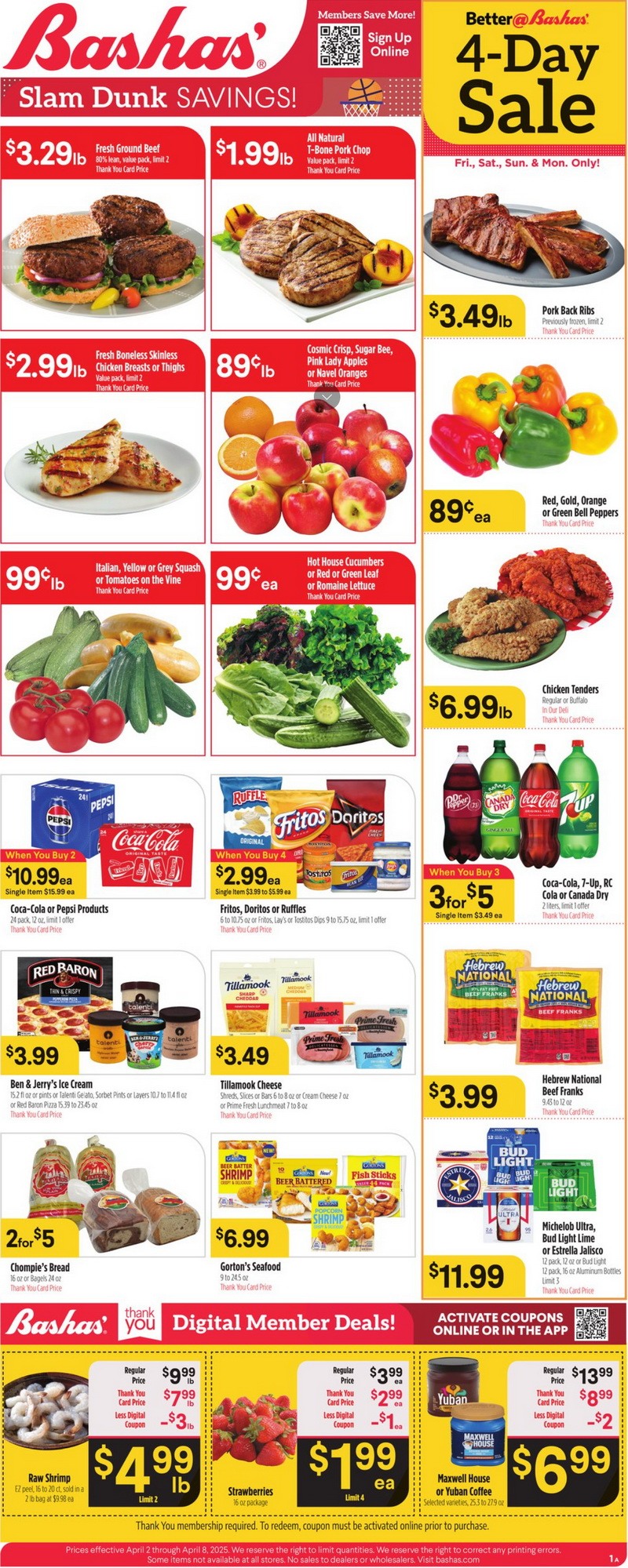 Bashas Weekly Ad Apr 02 – Apr 08, 2025 (Eater Day Promotion Included)