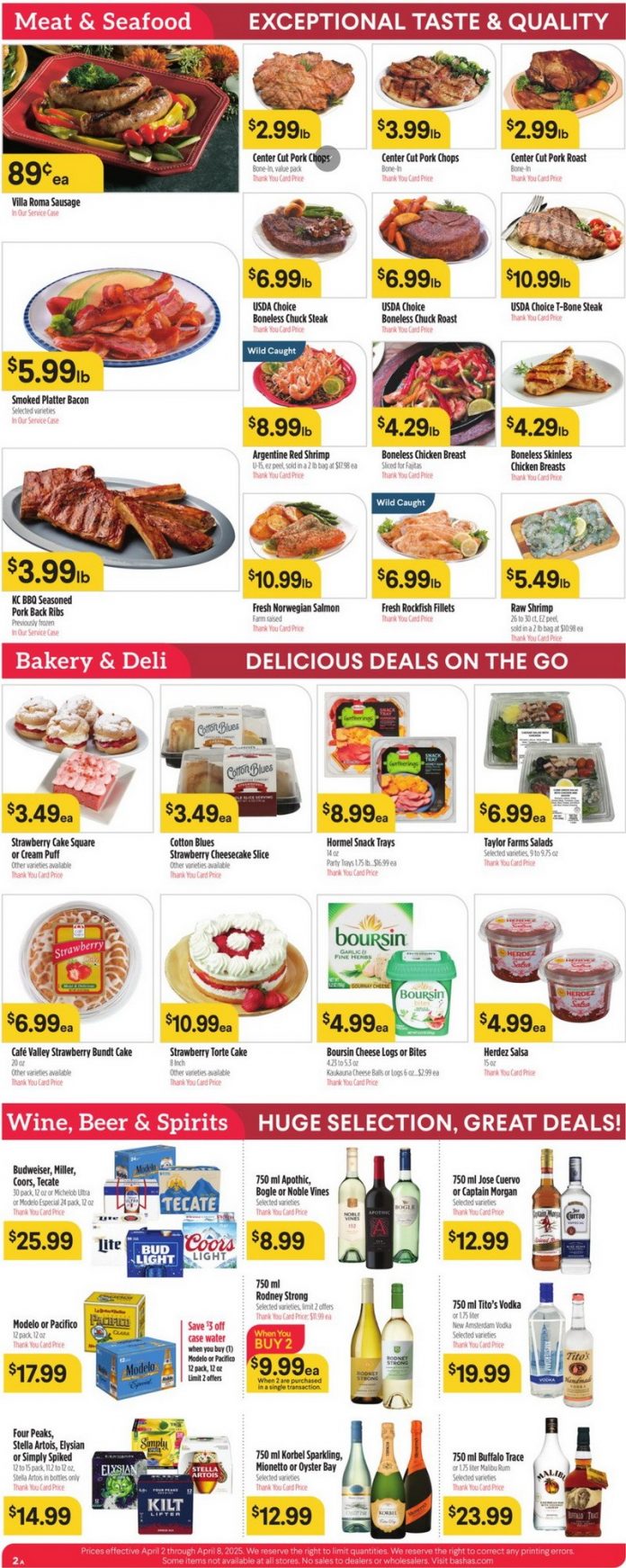 Bashas Weekly Ad Apr 02 – Apr 08, 2025 (Eater Day Promotion Included)