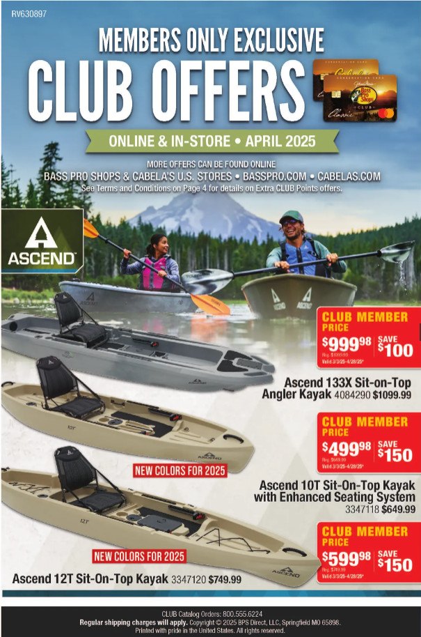 Bass Pro Shops April Club Flyer Apr 01 – Apr 30, 2025