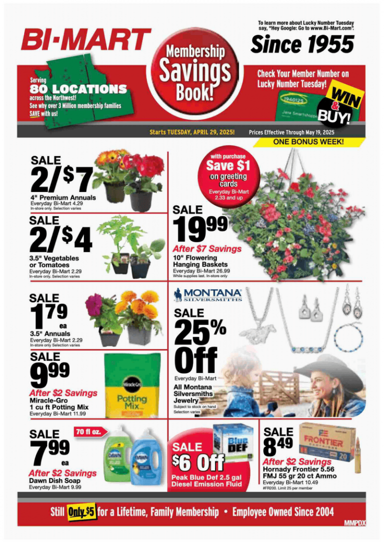 Bi-Mart Weekly Ad Apr 29 – May 19, 2025