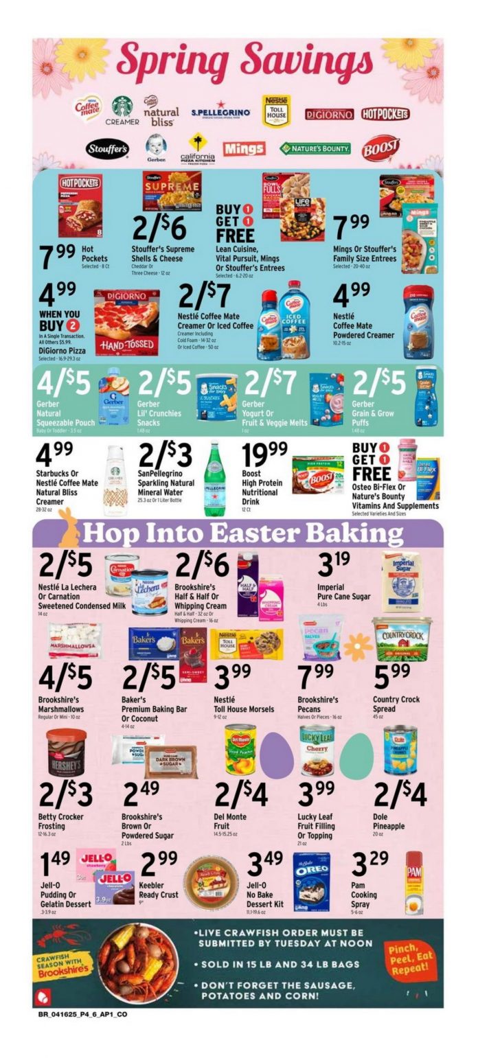Brookshire's Weekly Ad Apr 16 – Apr 22, 2025 (Easter Promotion Included)