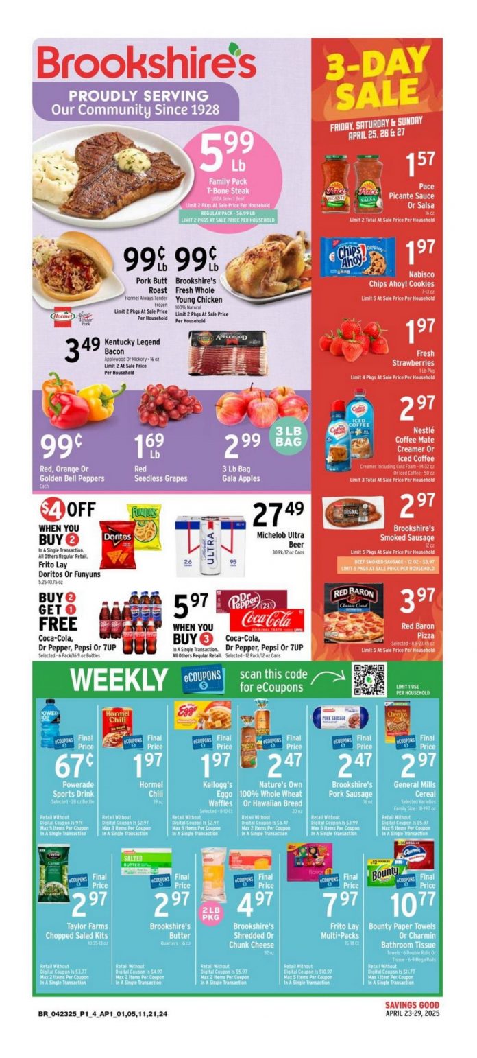 Brookshire's Weekly Ad Apr 23 – Apr 29, 2025
