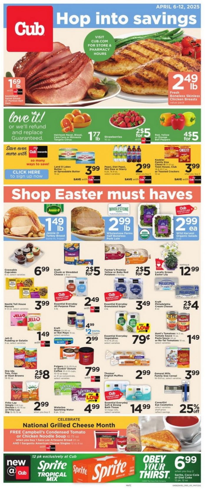 Cub Foods Weekly Ad Apr 06 – Apr 12, 2025 (Easter Promotion Included)