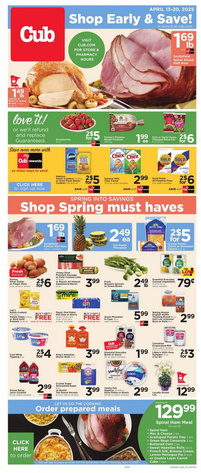 Cub Foods Weekly Ad Apr 13 – Apr 20, 2025 (Easter Promotion Included)