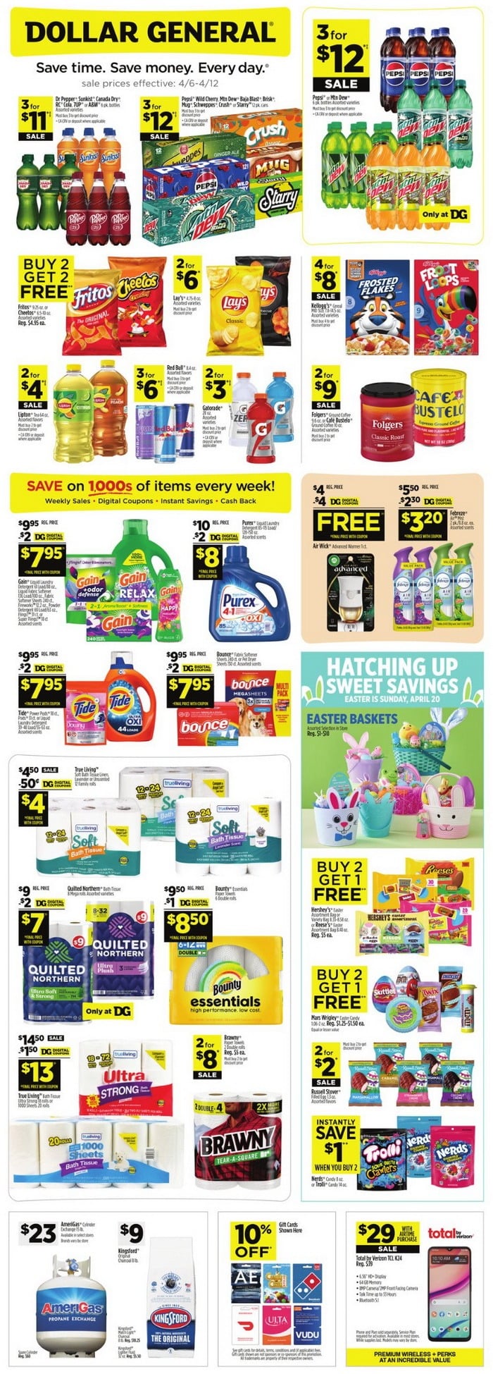 Dollar General Weekly Ad Apr 06 – Apr 12, 2025 (Easter Promotion Included)