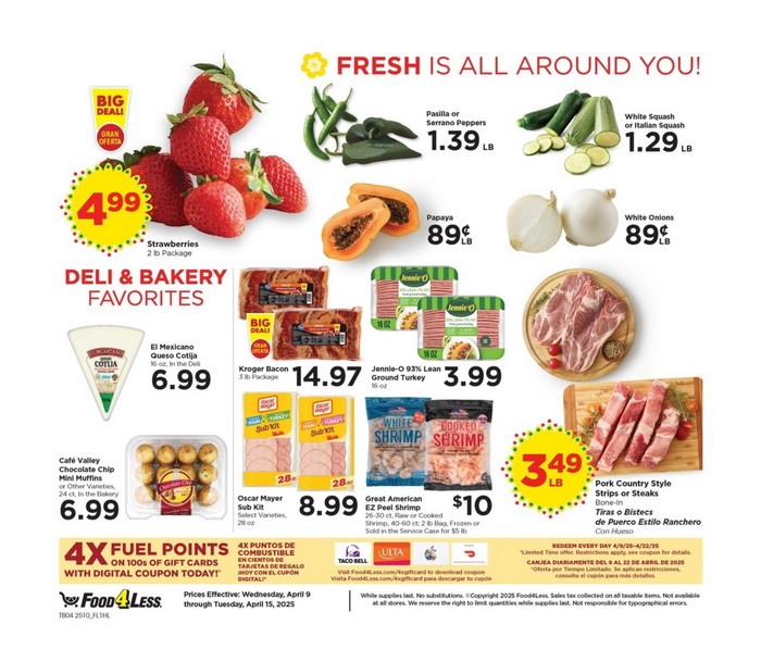Food 4 Less Weekly Ad Apr 09 – Apr 15, 2025 (Easter Promotion Included)