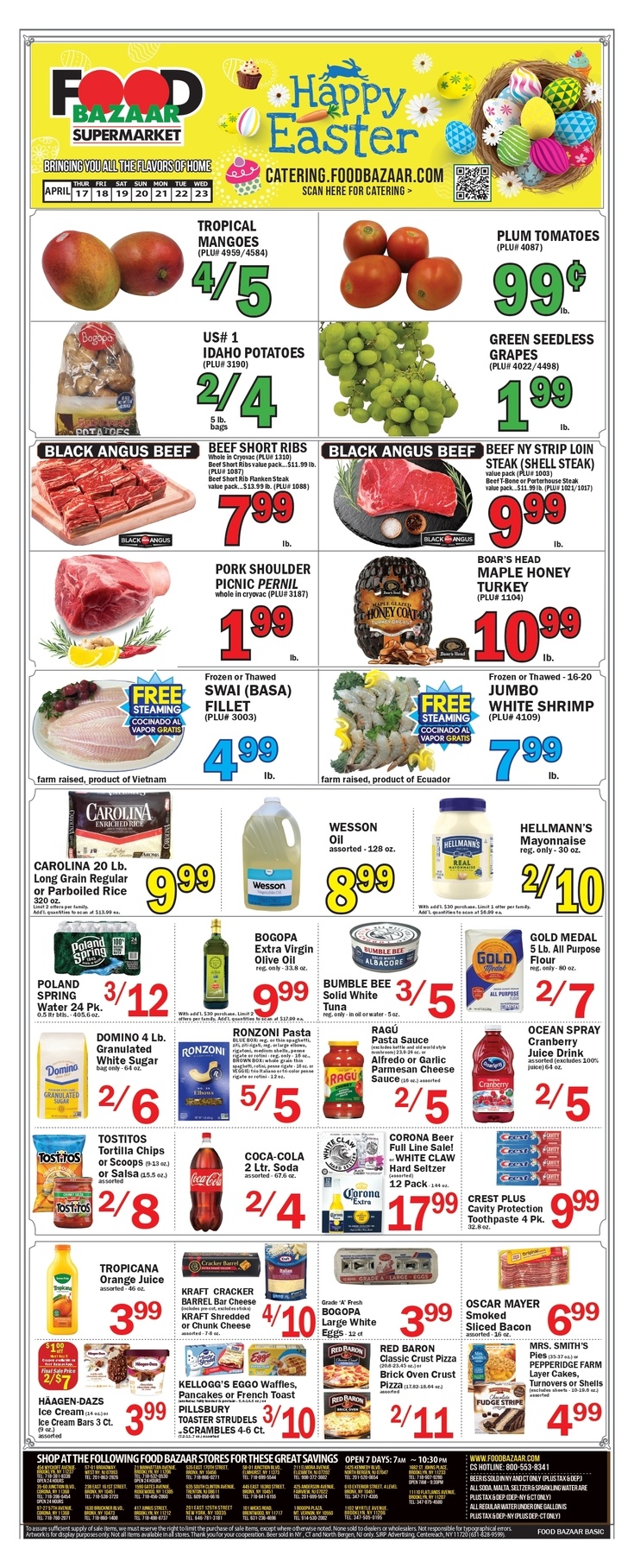 Food Bazaar Weekly Ad Apr 17 – Apr 23, 2025 (Easter Day Promotion Included)