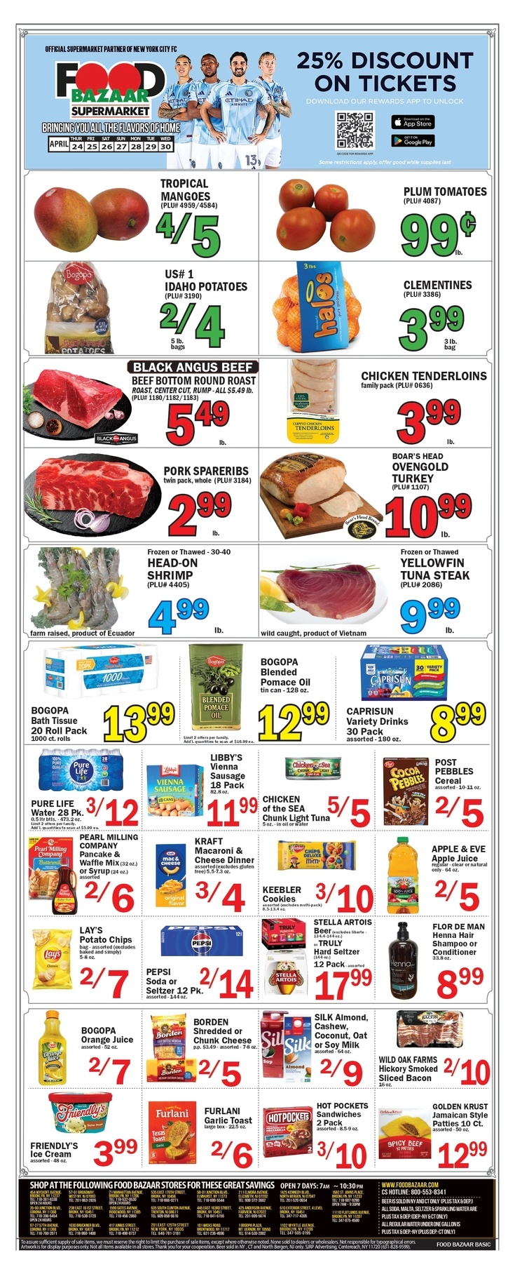 Food Bazaar Weekly Ad Apr 24 – Apr 30, 2025