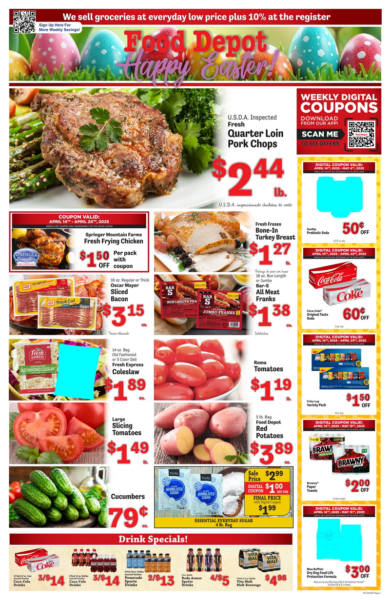 Food Depot Weekly Ad Apr 14 – Apr 20, 2025 (Easter Promotion Included)