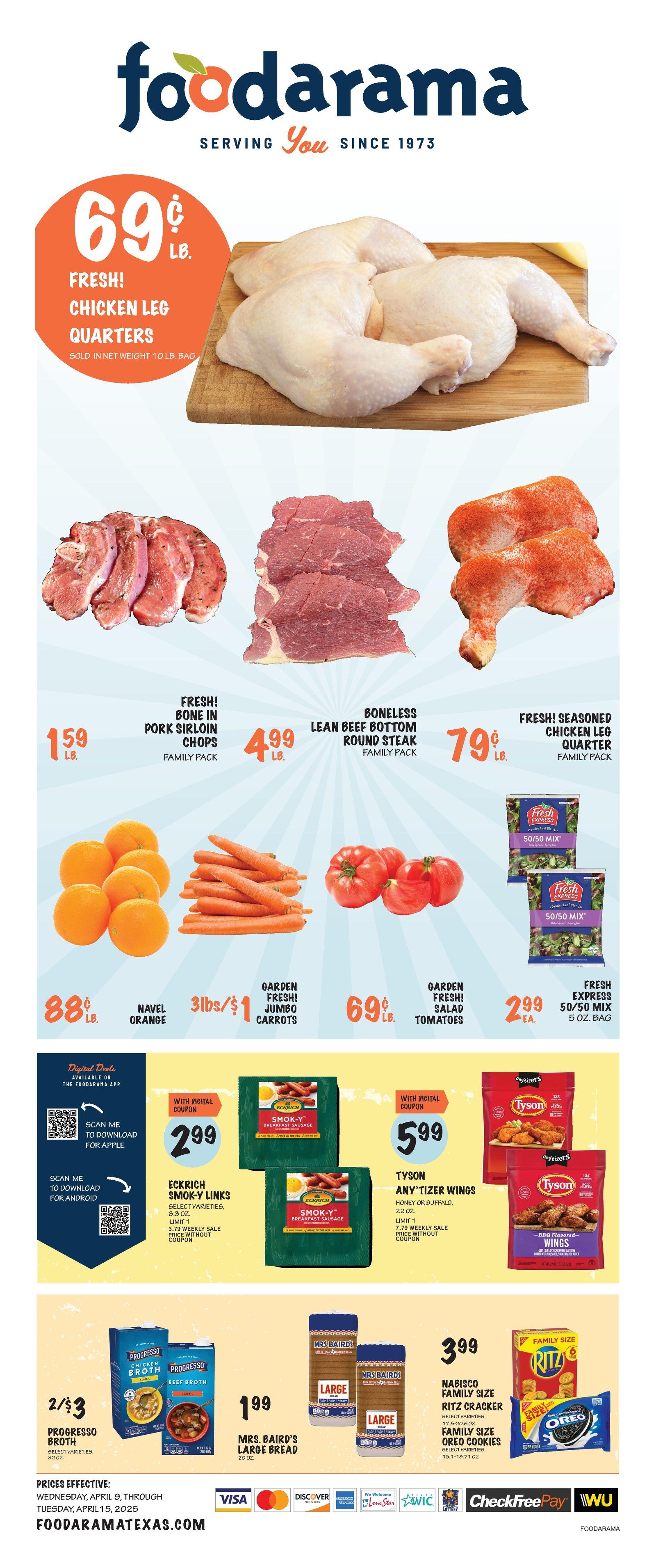 Foodarama Weekly Ad Apr 09 – Apr 15, 2025