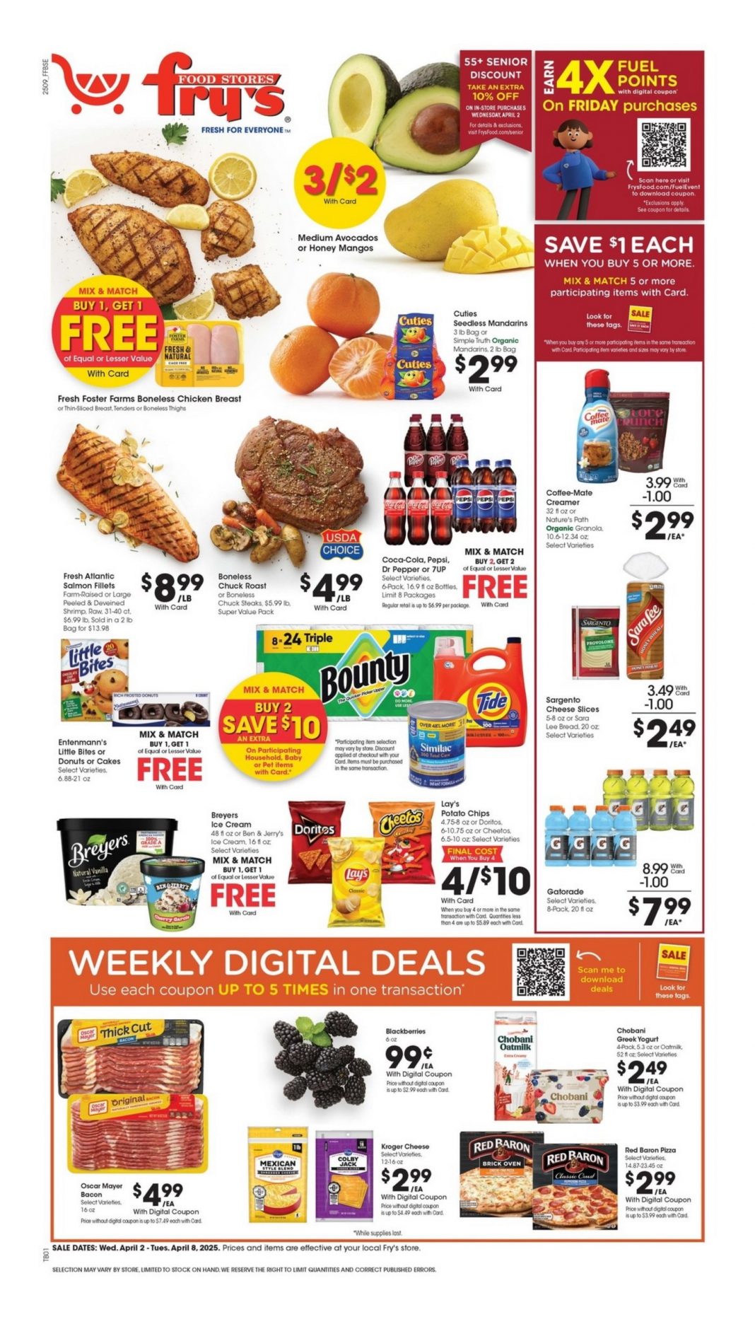 Fry's Food Weekly Ad Apr 02 – Apr 08, 2025