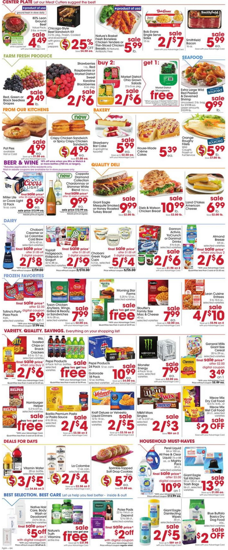 Giant Eagle Weekly Ad Apr 03 – Apr 09, 2025 (Easter Promotion Included)