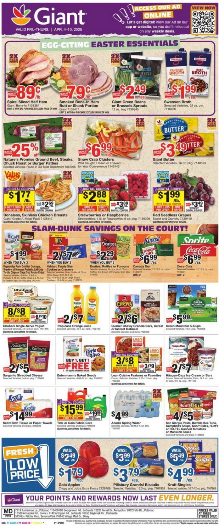 Giant Food Weekly Ad Apr 04 – Apr 10, 2025