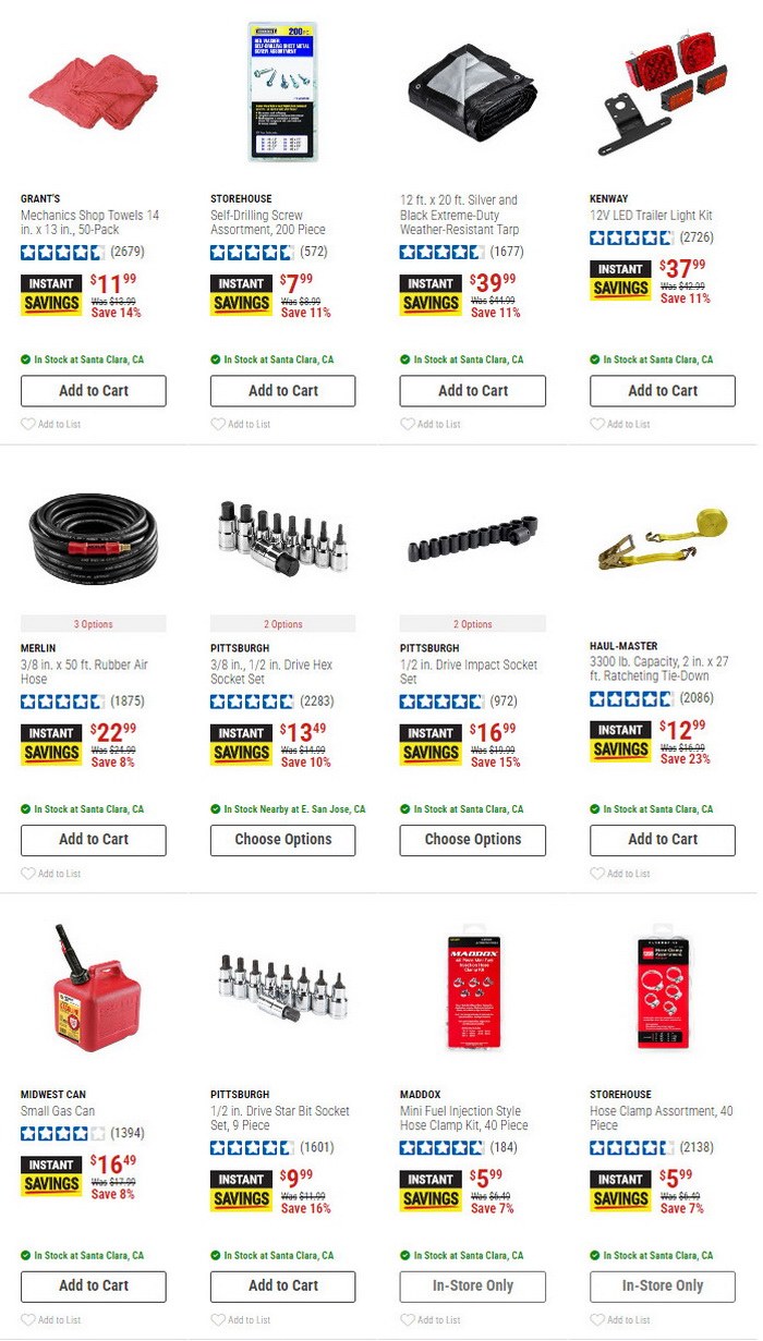 Harbor Freight Instant Savings Apr 24 – Jun 12, 2025