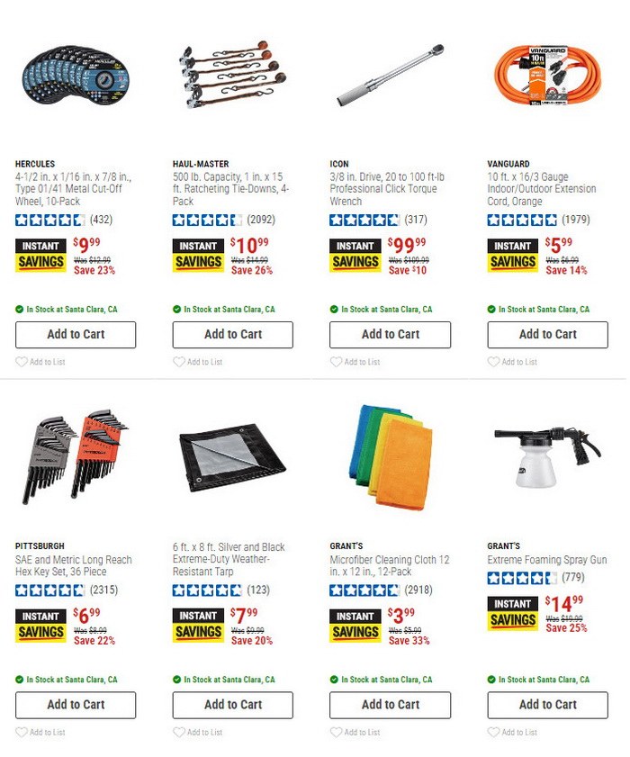 Harbor Freight Instant Savings Apr 24 – Jun 12, 2025