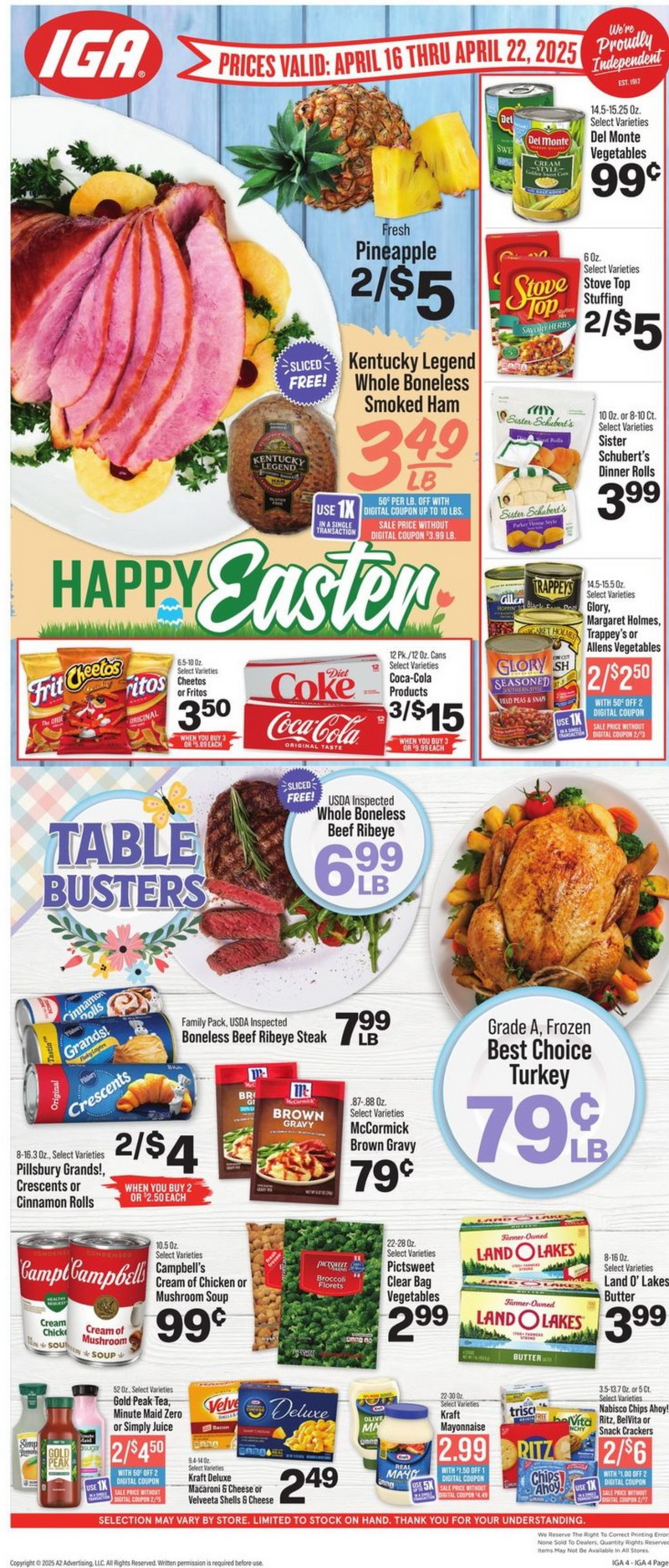 IGA Weekly Ad Apr 16 – Apr 22, 2025 (Easter Promotion Included)