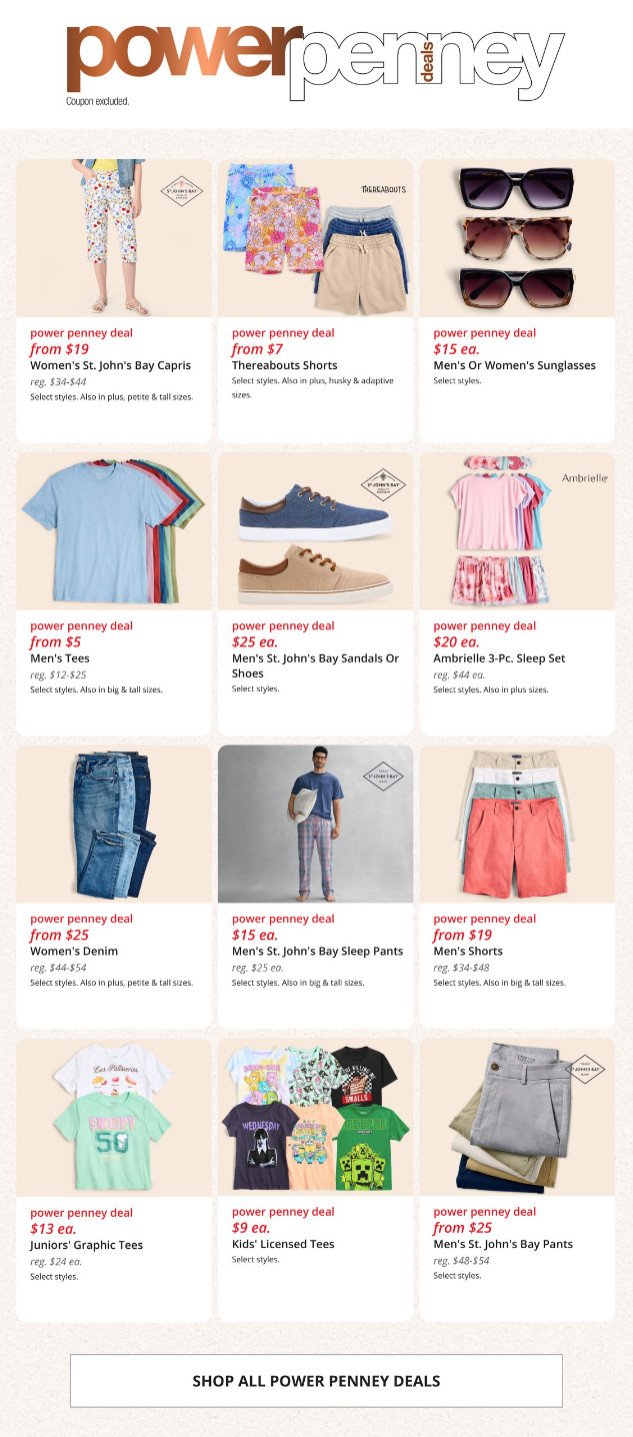 JCPenney Store Ad May 01 – May 04, 2025