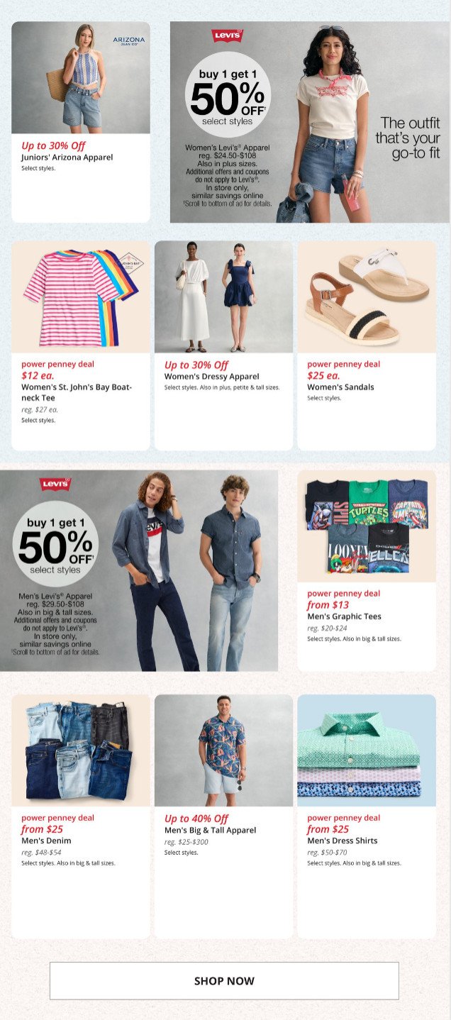 JCPenney Store Ad May 01 – May 04, 2025