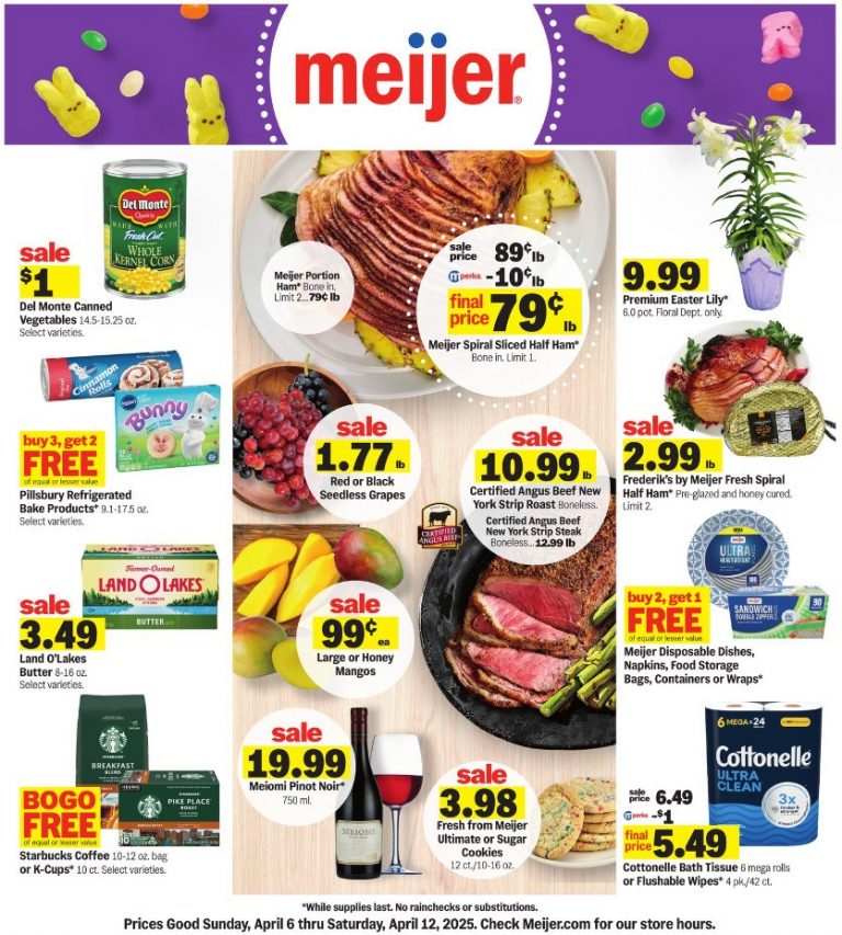 Meijer Weekly Ad Apr 06 – Apr 12, 2025 (Easter Day Promotion Included)