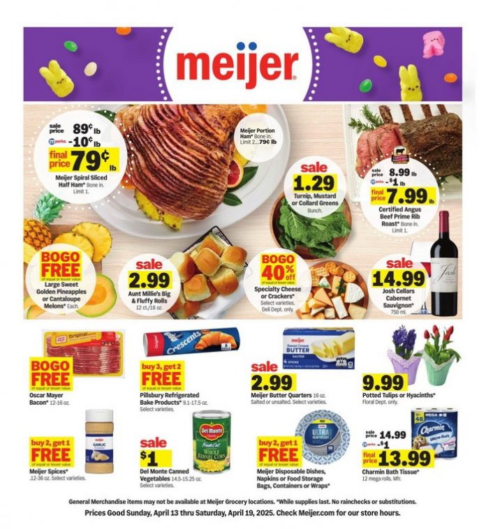 Meijer Weekly Ad Apr 13 – Apr 19, 2025 (Easter Promotion Included)