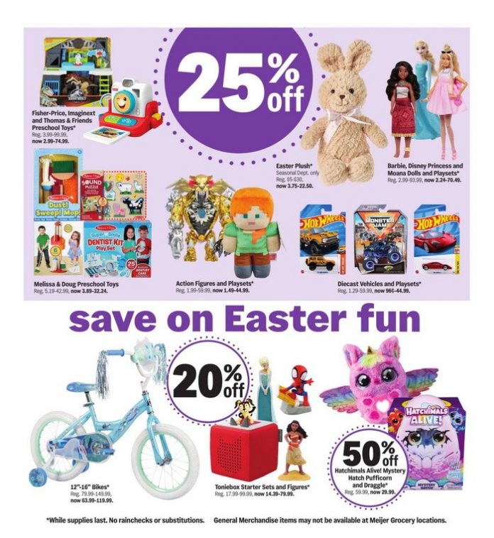 Meijer Easter Ad Apr 13 – Apr 20, 2025