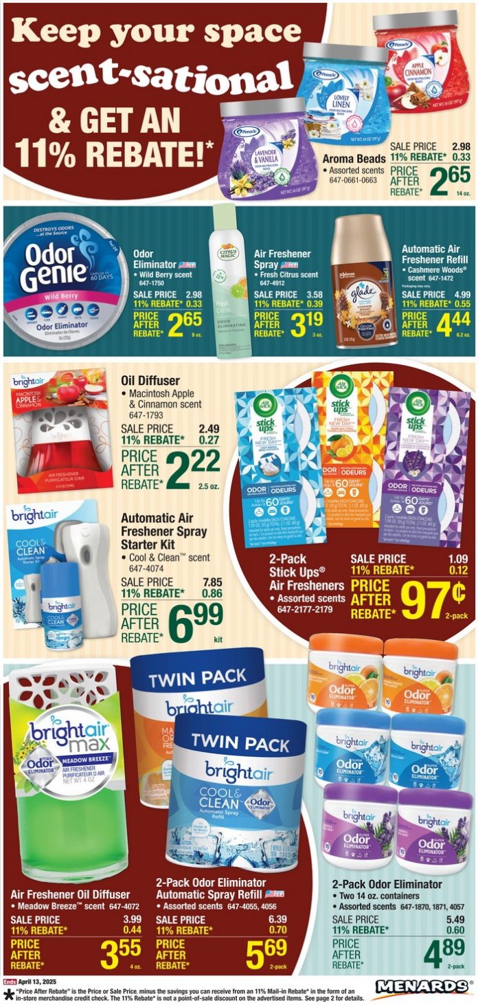 Menards Home Essentials Ad Apr 03 – Apr 13, 2025