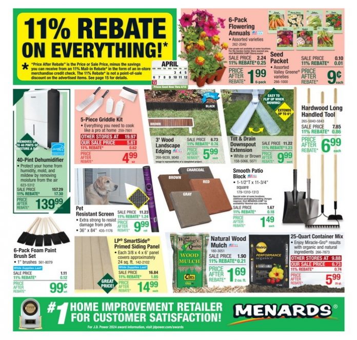 Menards Weekly Ad Apr 03 – Apr 13, 2025