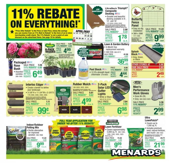 Menards Weekly Ad Apr 24 – May 04, 2025